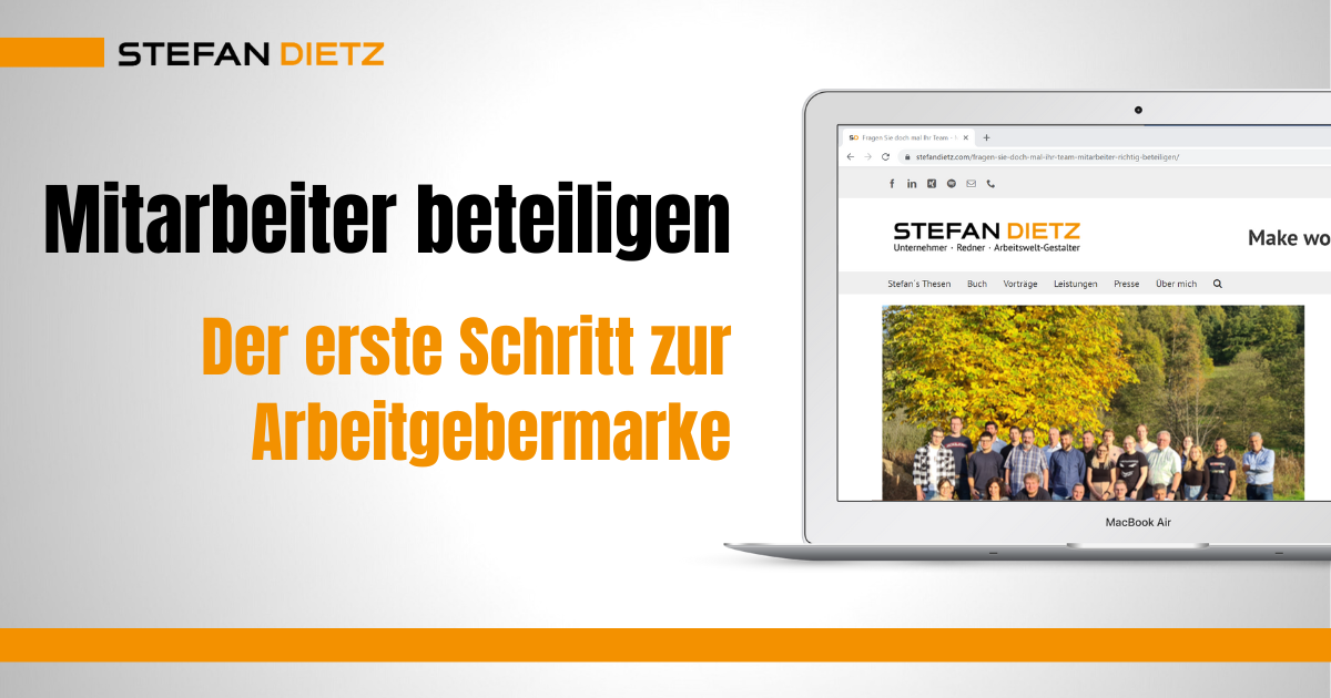 Fragen Sie doch mal Ihr Team - Mitarbeiter richtig beteiligen - Stefan ...